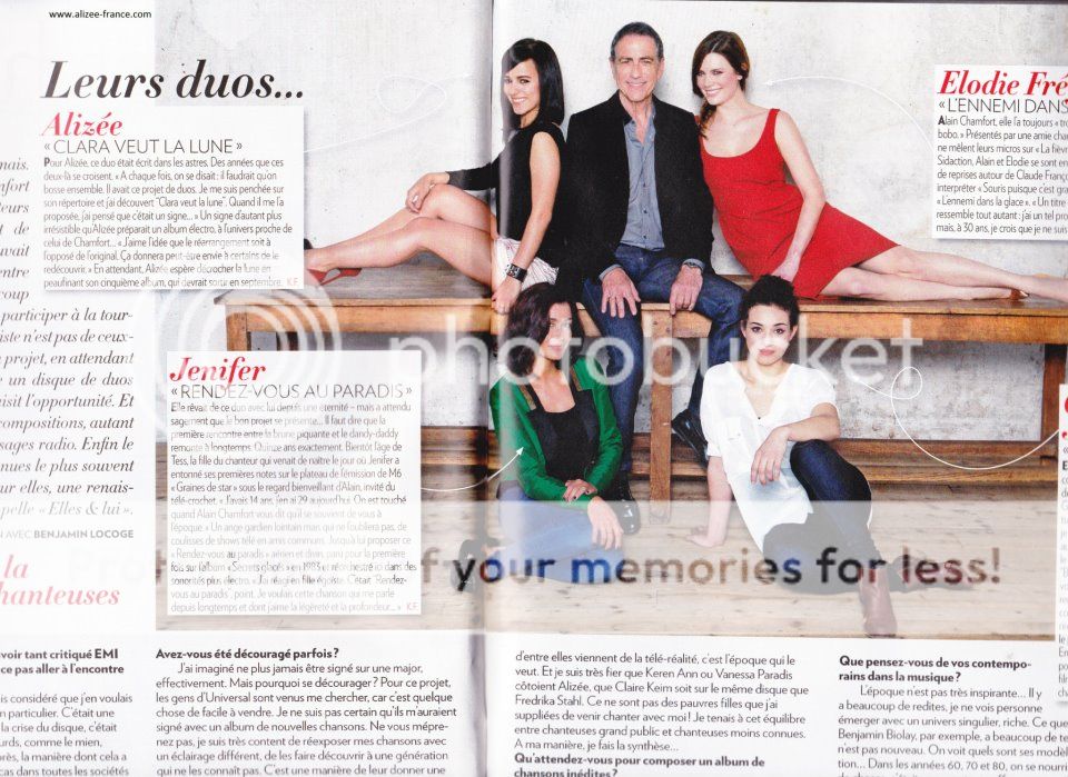 Alizée Prensa con Alain Chamfort y estudio de grabación | Alizeeluis's Blog